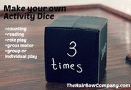 Activity Dice – The Hair Bow Company